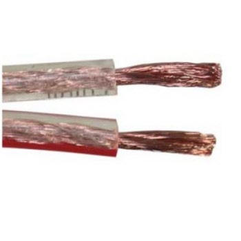 Transparante speaker kabel 2 x 0,75 mm